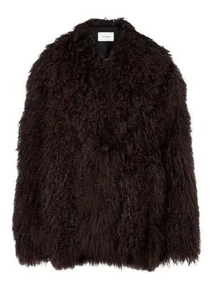 YVES SALOMON Shearling Jacket - Brown