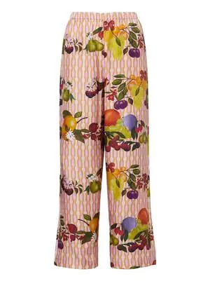 ERES Cannelle Silk Twill Wide-leg Pants - Multicoloured