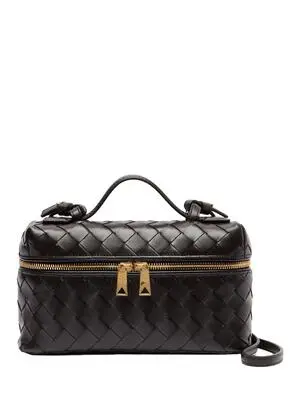 Bottega Veneta Bang Bang Intrecciato Leather Vanity Bag - Brown