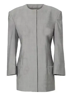 Calvin Klein Parker Wool Jacket - Grey