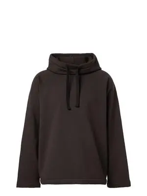 LEMAIRE Wool And Cotton Hoodie - Brown