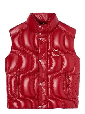 Moncler X Palm Angels Gwenyth Down Vest - Red