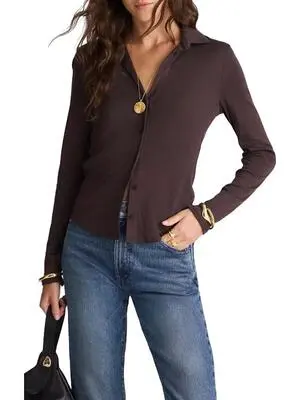 Madewell Camp Long Sleeve Button-up Shirt - Molasses