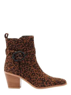 Kurt Geiger Mayfair Belt Bootie - Open Brown