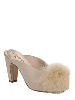 Sam Edelman Witney Feather-Embellished Pumps Honey Sand