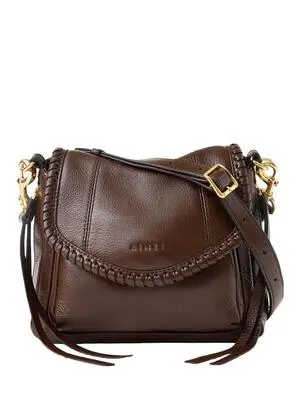 AIMEE All For Love Leather Crossbody Bag Fudge