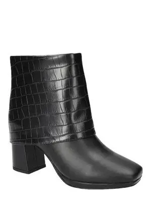 EASY WORKS BY EASY STREET Foldover Cuff Platform Bootie