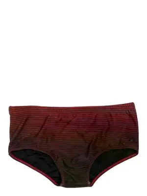 OSKLEN Striped Swim Trunks - Black