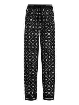Dolce & Gabbana Geometric-pattern Trousers - Black