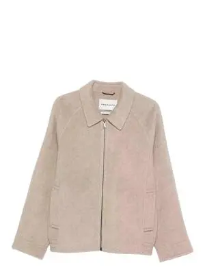 AMARANTO Zip-up Welt-pocket Jacket - Neutrals
