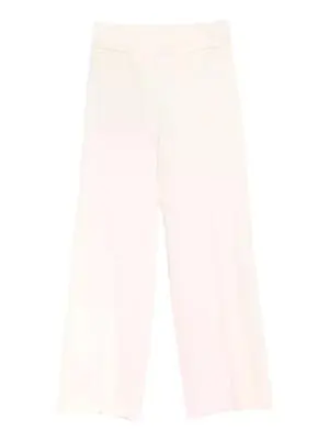 Patrizia Pepe High-waisted Flared Trousers - White