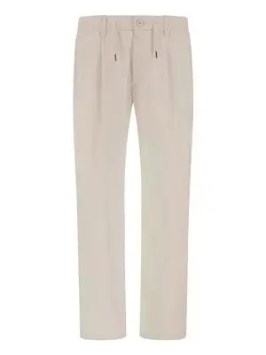 Herno Pleat-detailing Trousers - Neutrals