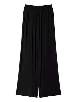 TWINSET Side-pocket Palazzo Trousers - Black