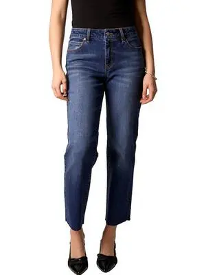 BLUE REVIVAL Quinn Mid-rise Straight Ankle Jeans - Marrakesh