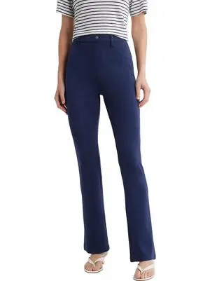 Hue High-Rise Bootcut Trousers Navy