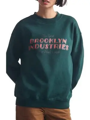 Brooklyn Industries Relaxed Graphic Sweatshirt - Ponderosa Pine
