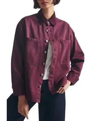 Brooklyn Industries Corduroy Collar Overshirt - Windsor Wine