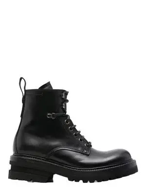 Premiata Lace-up Lug-sole Boots - Black