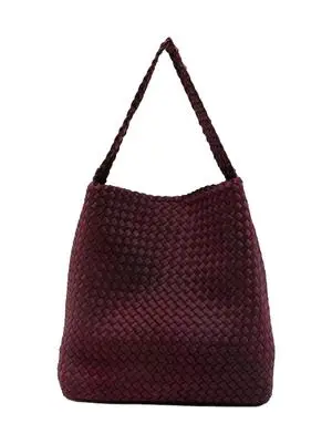 NAGHEDI Woven Tote Bag - Red