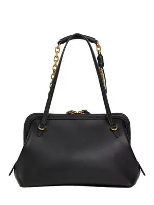 Etro Leather Shoulder Bag - Black