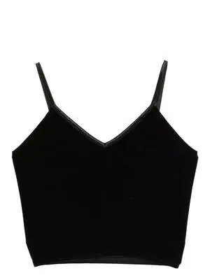 FORTE_FORTE Velvet Tank Top - Black