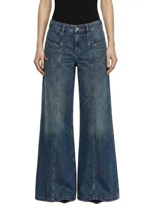 DIESEL® DIESEL Wide Leg Jeans Denim