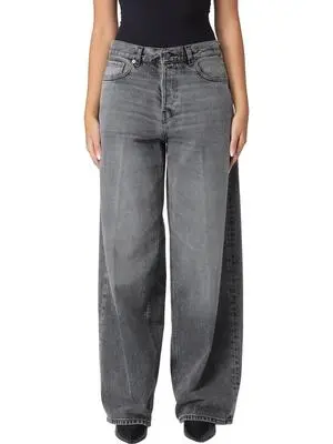 HAIKURE Wash Wide Leg Jeans - Grey