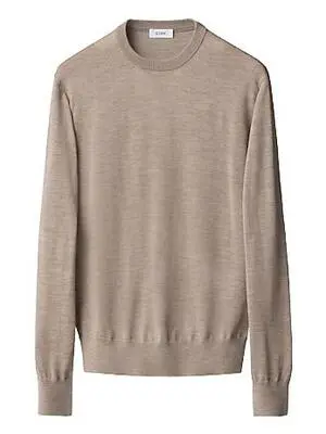 Eton Crewneck Wool Jumper Beige