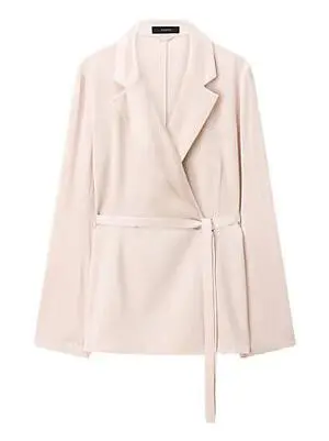 JOSEPH Joubert Double-breasted Silk Jacket - Rose