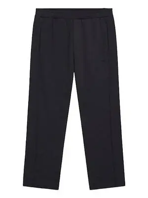 BOSS Jacquard-pattern Elasticated-waist Jersey Jogging Bottoms - Dark Blue