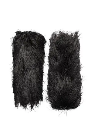 Gucci Feather Arm Warmers - Black