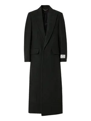 Victoria Beckham Mélange Wool Coat - Green