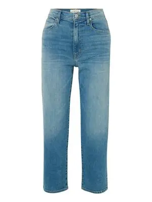 SLVRLAKE London Cropped Straight-leg Jeans - Blue