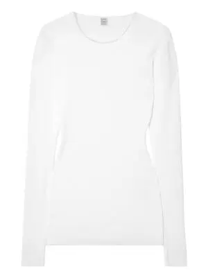 TOTEME Garderob Organic Cotton-jersey Top - White