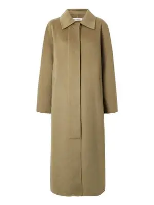 RÓHE Leandra Cashmere-Blend Coat Camel