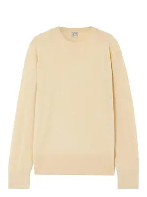 TOTEME Wool And Silk-blend Sweater - Neutrals