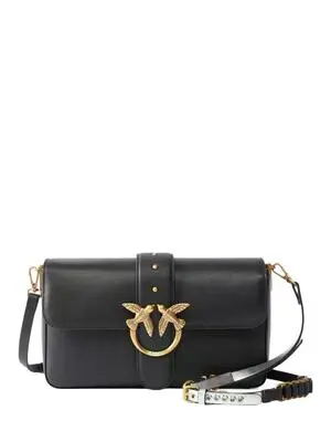 Pinko Love Birds Crossbody Bag - Black