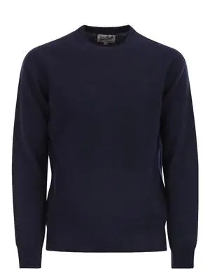 MC2 SAINT BARTH Regent Lambswool Crew Neck Jumper - Blue