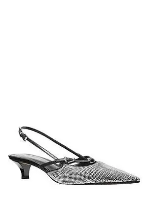 Michael Kors Selina Embellished Slingback Pump - Black