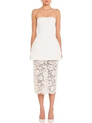 Amanda Uprichard Jada Midi Dress - Ivory