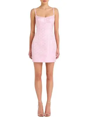 Amanda Uprichard Deserae Mini Dress - Lotus