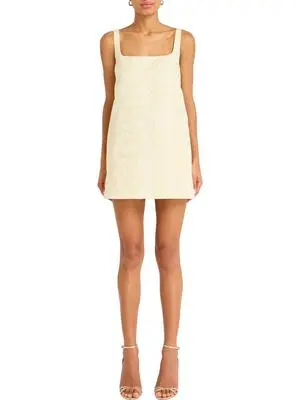 Amanda Uprichard Rinaldi Mini Dress - Cornsilk