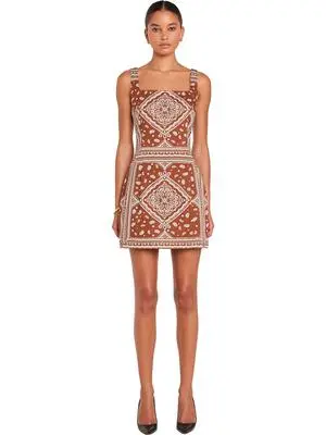 Amanda Uprichard Augustine Mini Dress - Montana Print