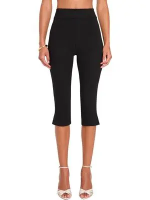 Amanda Uprichard Nico Capri Pants - Black