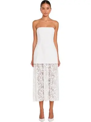 Amanda Uprichard Linda Midi Dress - Ivory