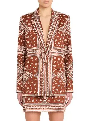 AMANDA UPRICHARD Grady Printed Blazer
