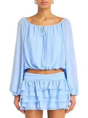 Amanda Uprichard Dallas Blouse - Baby Blue
