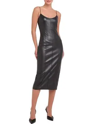 Amanda Uprichard Rocco Midi Dress - Black