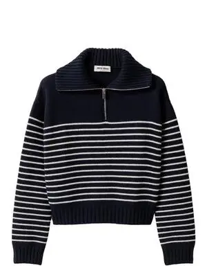 MIU MIU Cashmere Zip-Up Sweater