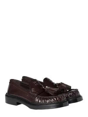 Miu Miu Tassel Loafers - Dark Brown